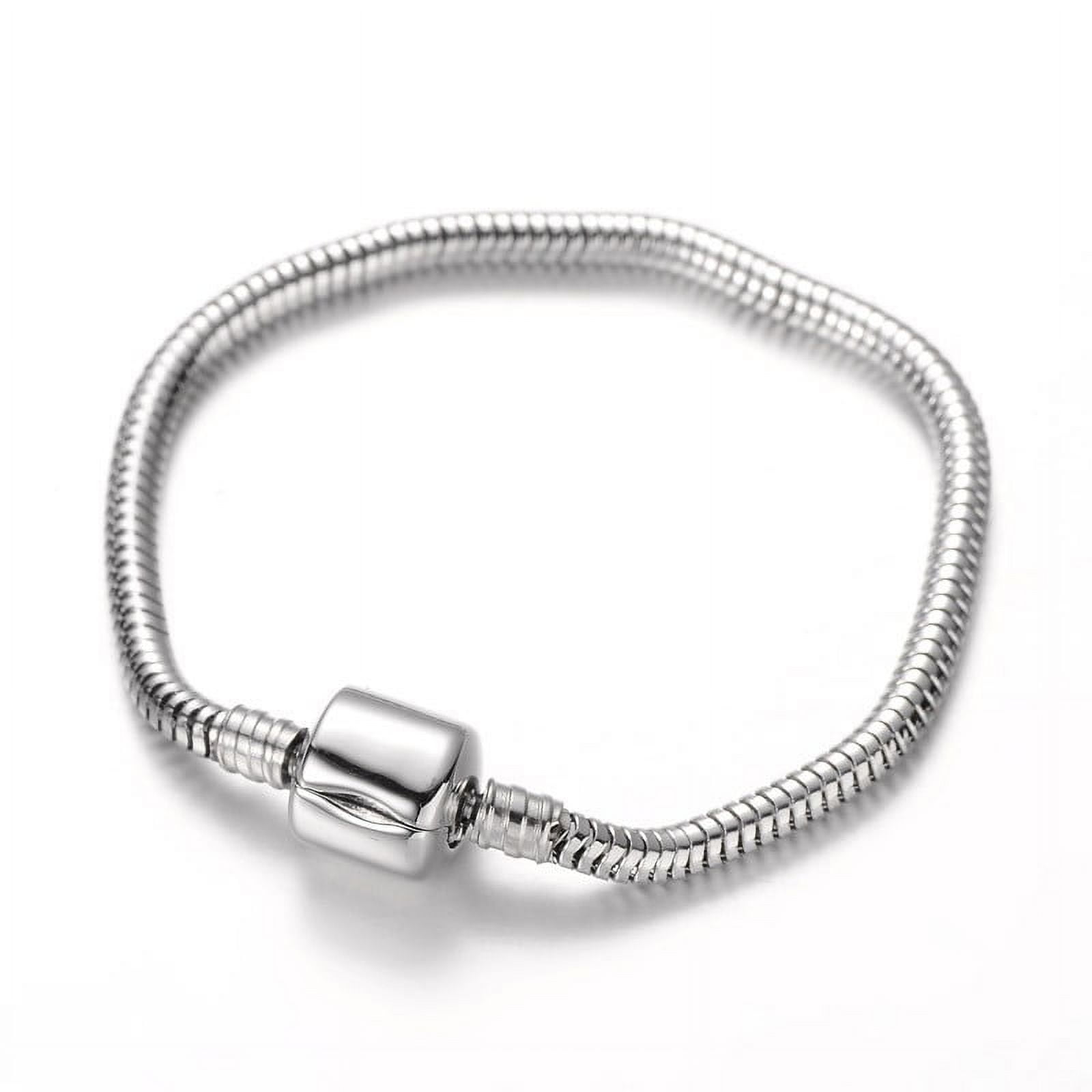 5pc Resistant 304 Stainless Steel European Style Round Snake Chains ...