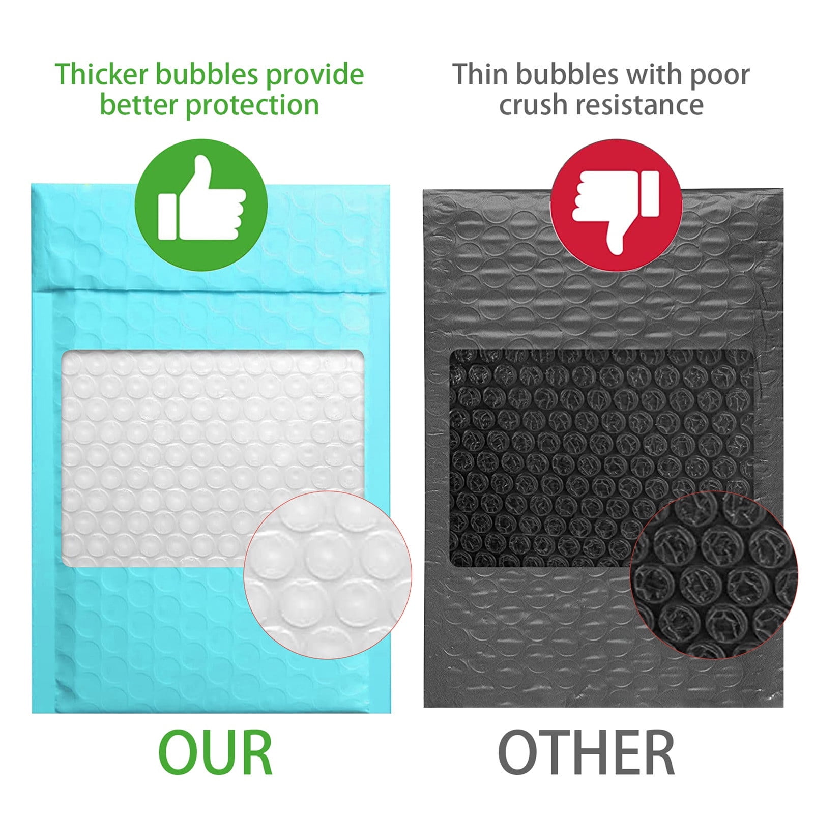5pc Sunshy Bubble Gift Envelopes with Express Mailer Lining and ...