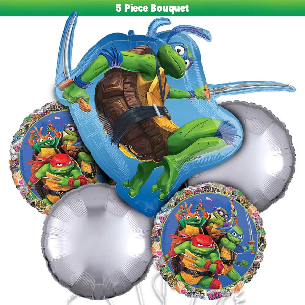 5pc Teenage Mutant Ninja Turtles Balloon Kit - TMNT Birthday Party ...