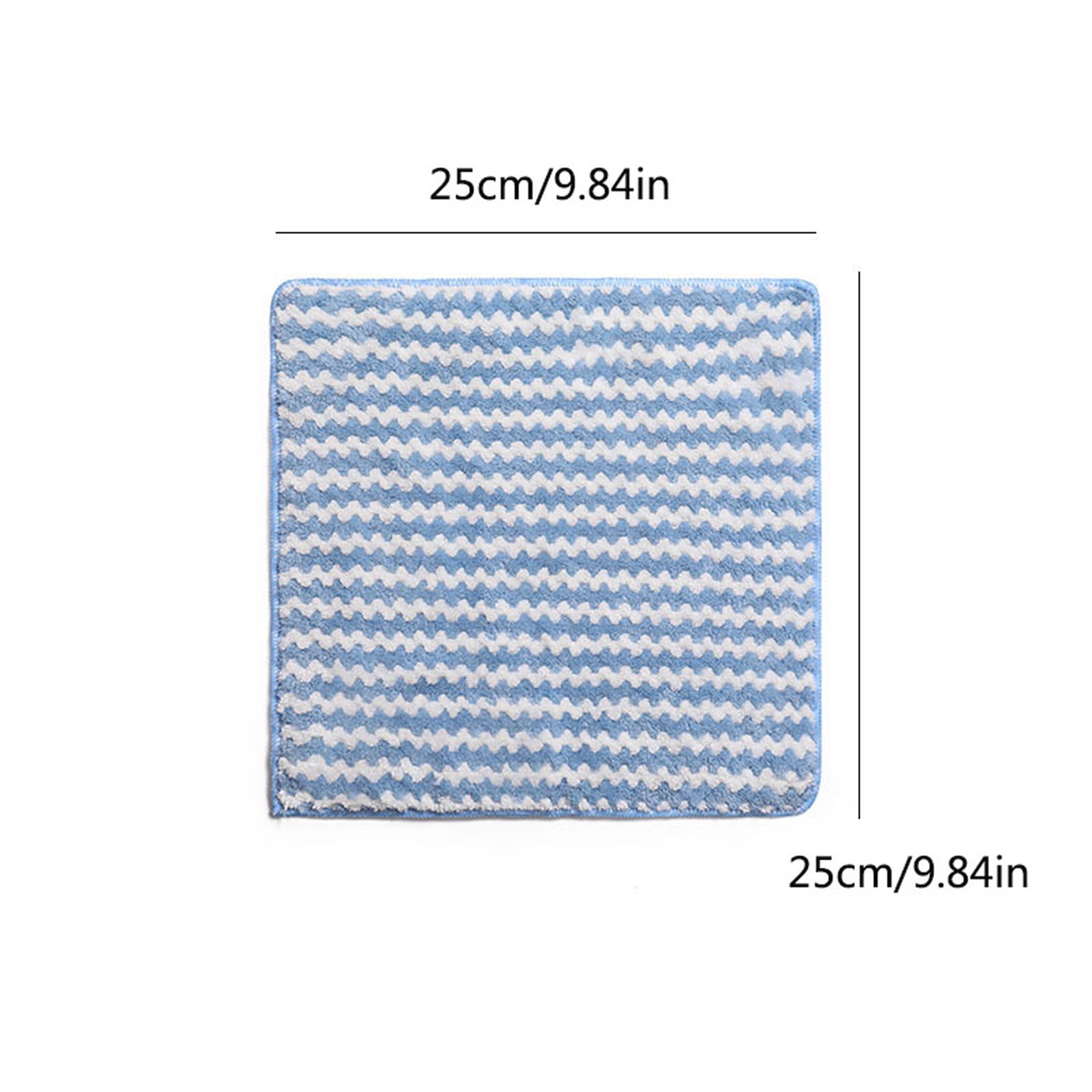 5pc Thickened Dishwashing Cloth, Household Cleaning Dishcloth Set ...