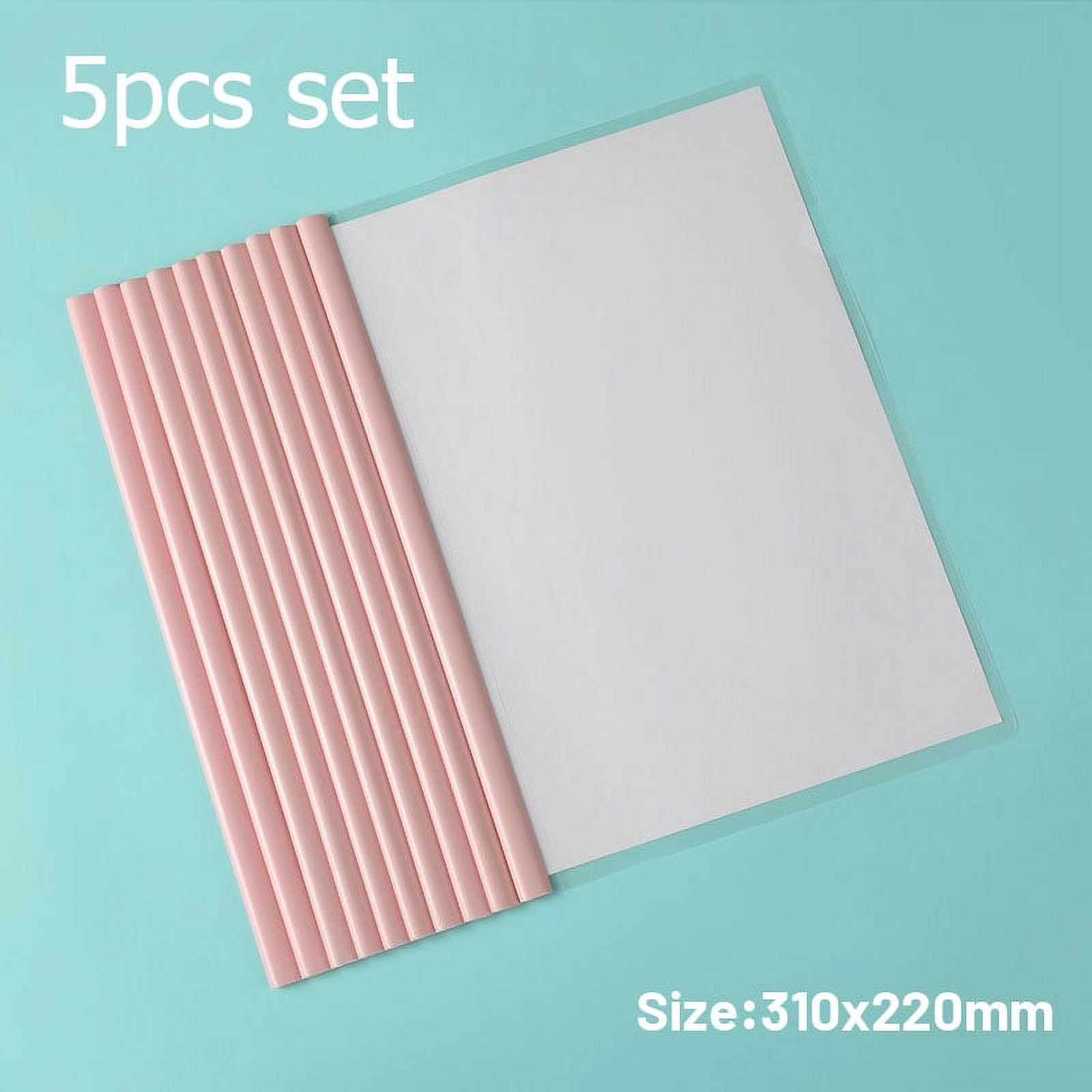 5pc/set A4 Transparent Folder Thickened Plastic Folder File Waterproof ...