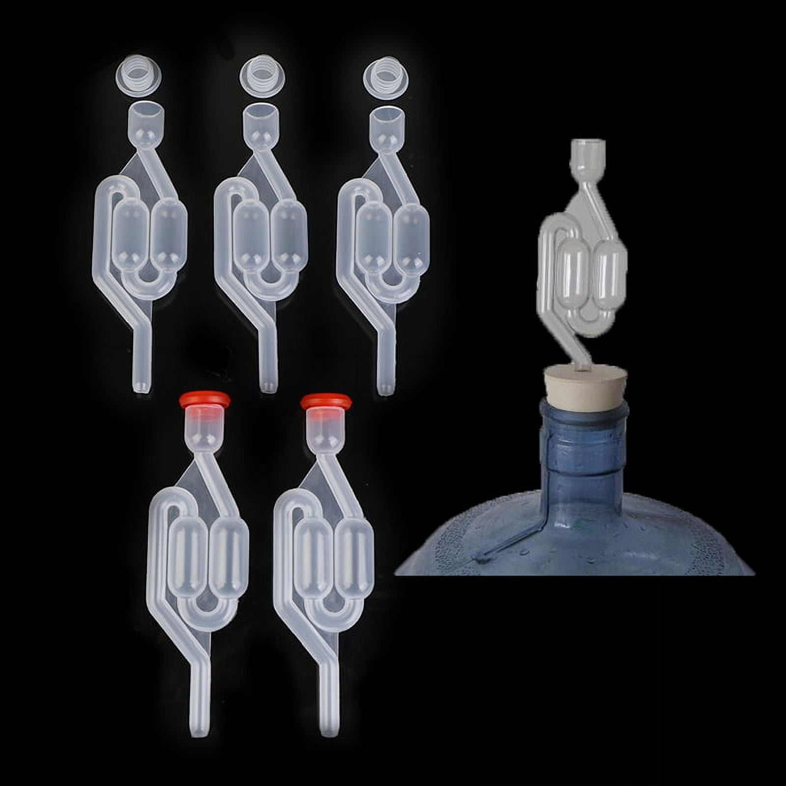 5pcWater Seal Exhaust One way Home Brew Wine Fermentation Airlock ...