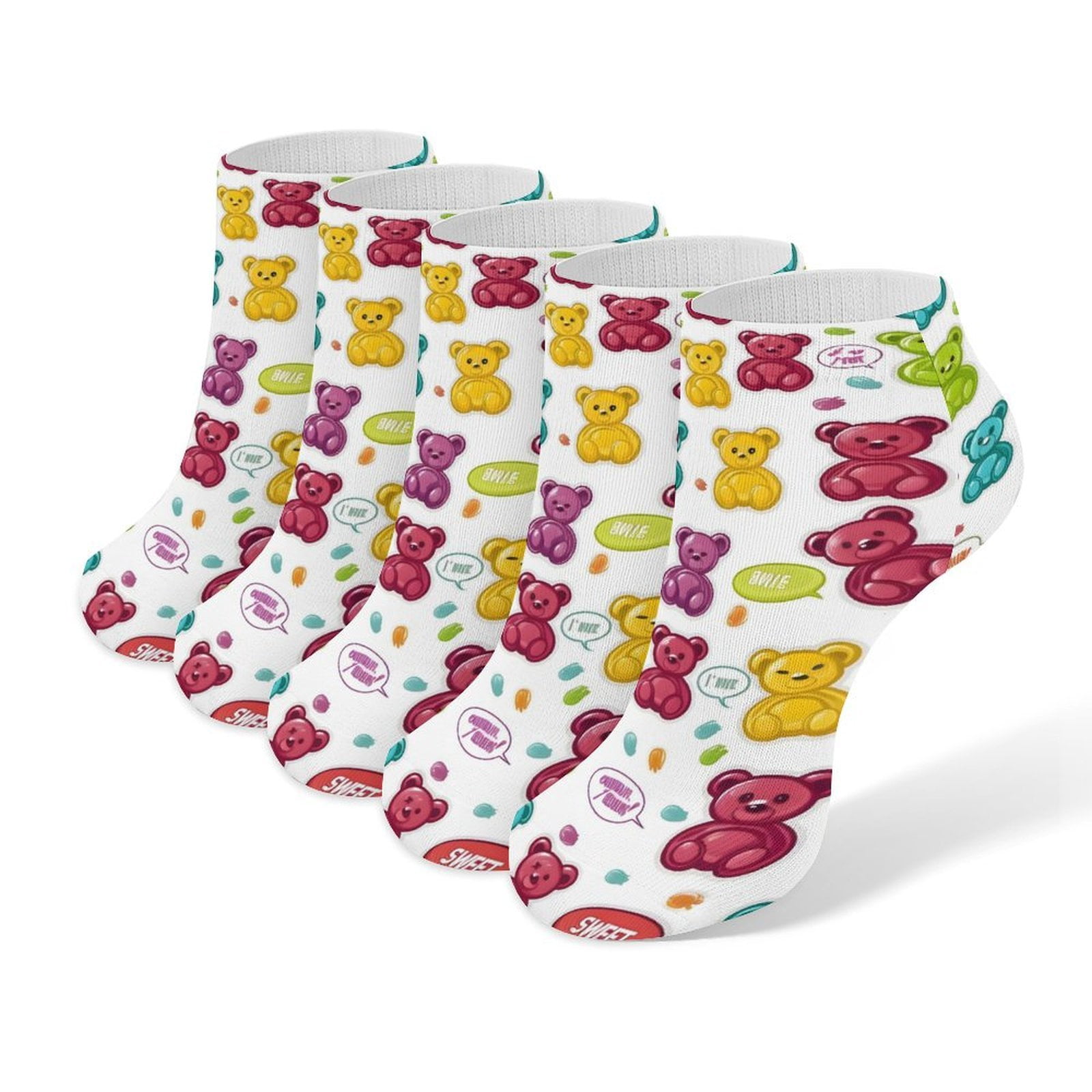5pce Socks 3.7×7.9in Socks Mouth Is Not Tight Legs Not Easy To Slide ...