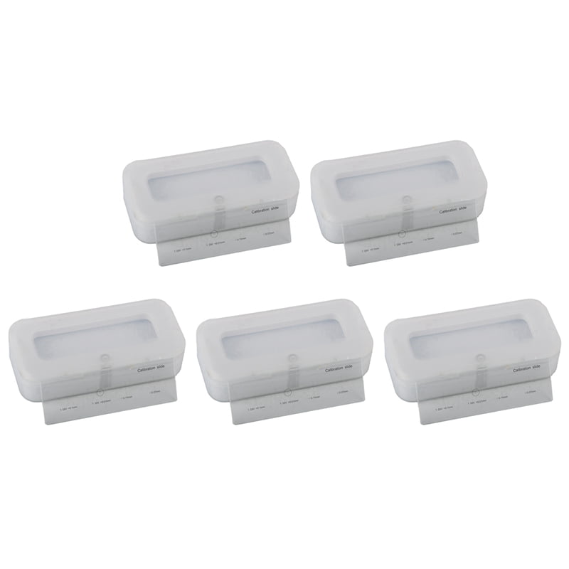 5pcs 0.01mm Microscope Slides Reticle Calibration Slide Ruler ...