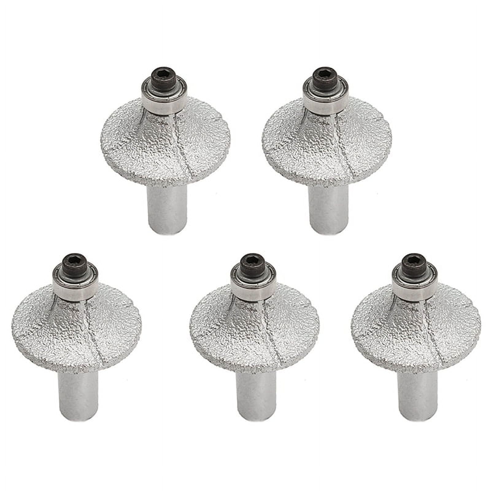 5pcs 1/2Inch Diamond Router Bit Wheel Half Bullnose for Hand Profiler ...