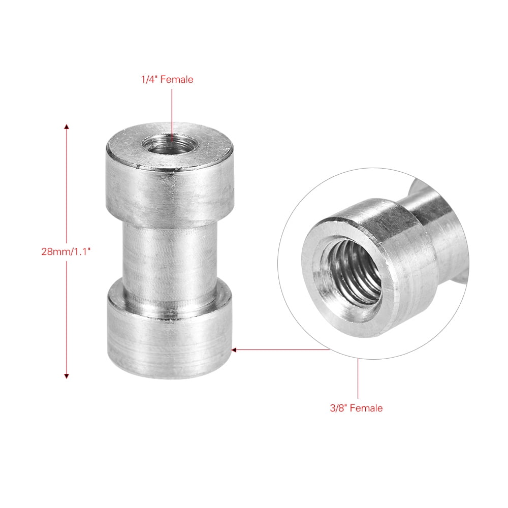 5pcs 1/4"-20 And 3/8"-16 Female Spigot Screw Threaded Adapter For ...