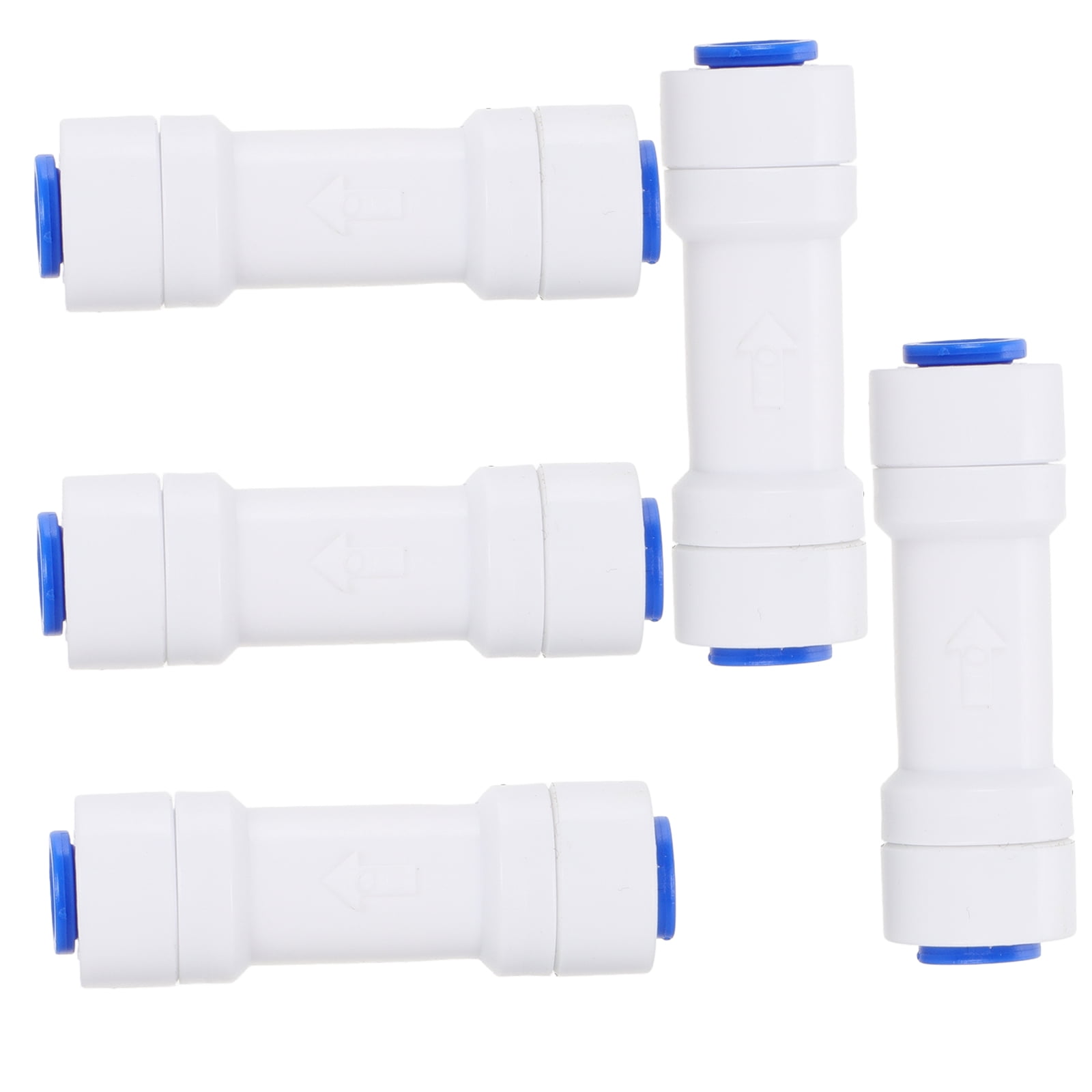 5pcs 1/4 Inch Check Valve Water Purifiers Replacement Plastic Quick ...