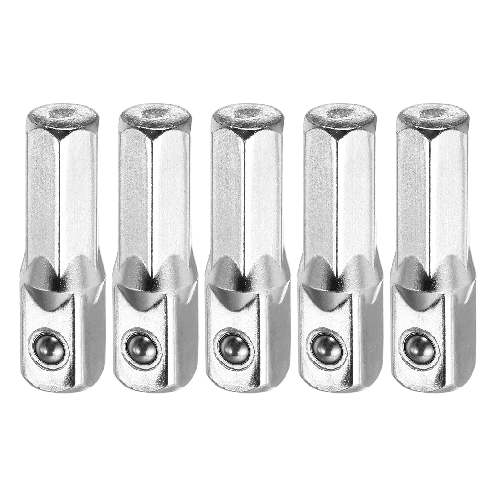 5pcs 1/4" Socket Adapter Cr-V Drill Bit Square Adapter 1" Length Impact ...