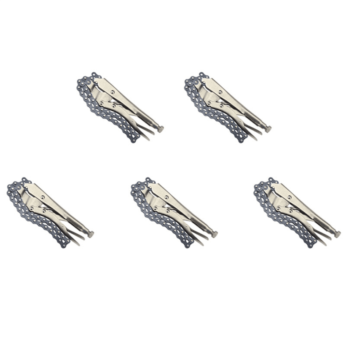 5pcs 10 Inch Chain Vise Clamp Plier Locking Grip Wrench Oil Filter Pipe ...