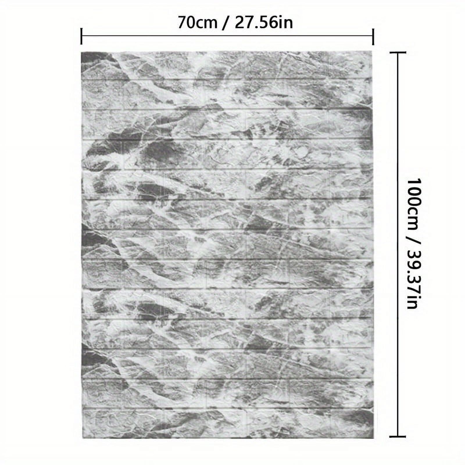 5pcs/10pcs 3D Wall Tile Sticker, Foam Self-Adhesive Waterproof Moisture ...