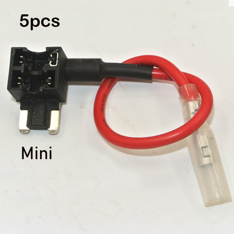 5pcs 12V MINI SMALL MEDIUM Size Car Fuse Holder Add-a-circuit TAP ...
