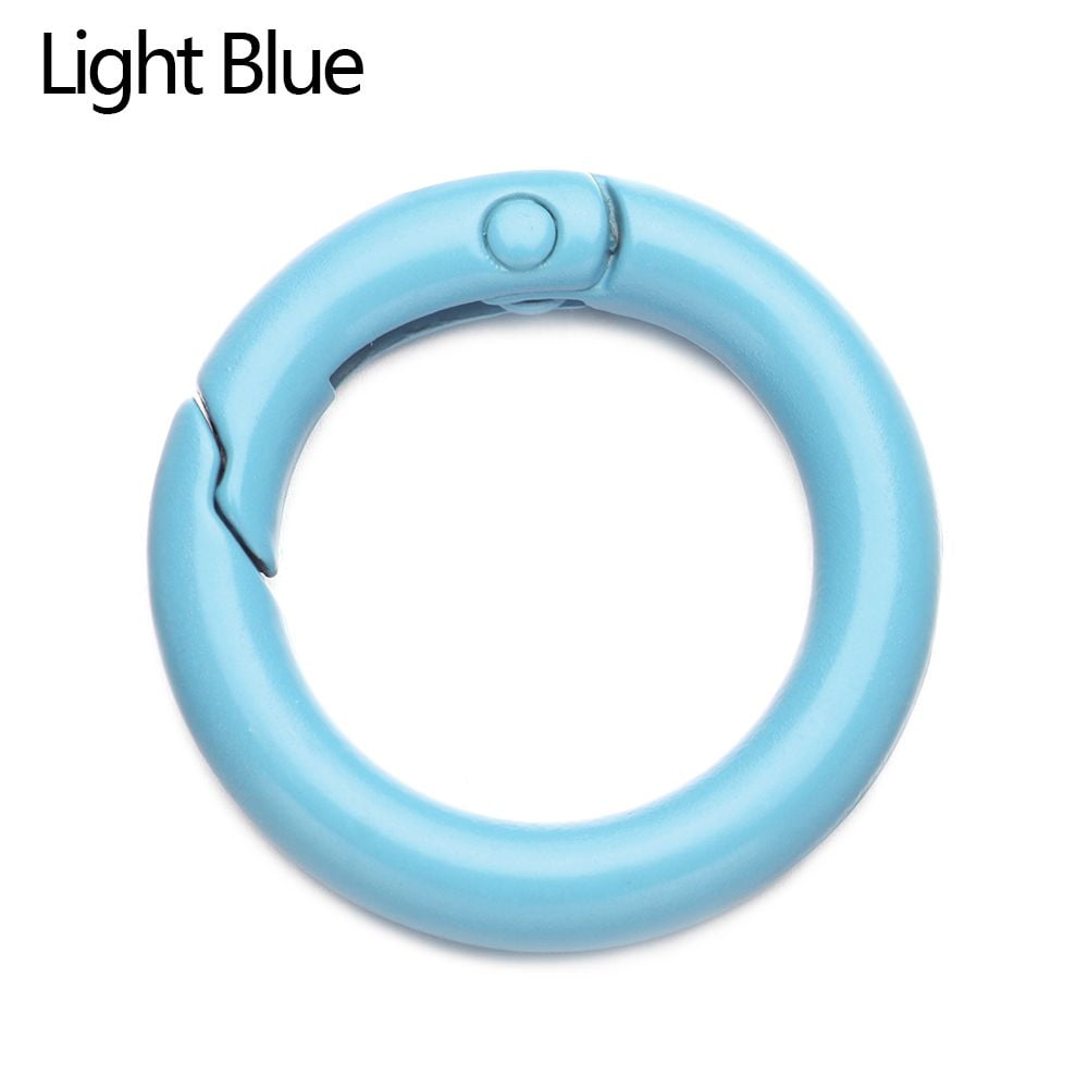5pcs 13 Colors Round Push Trigger Zinc Alloy Hooks Carabiner Purses ...