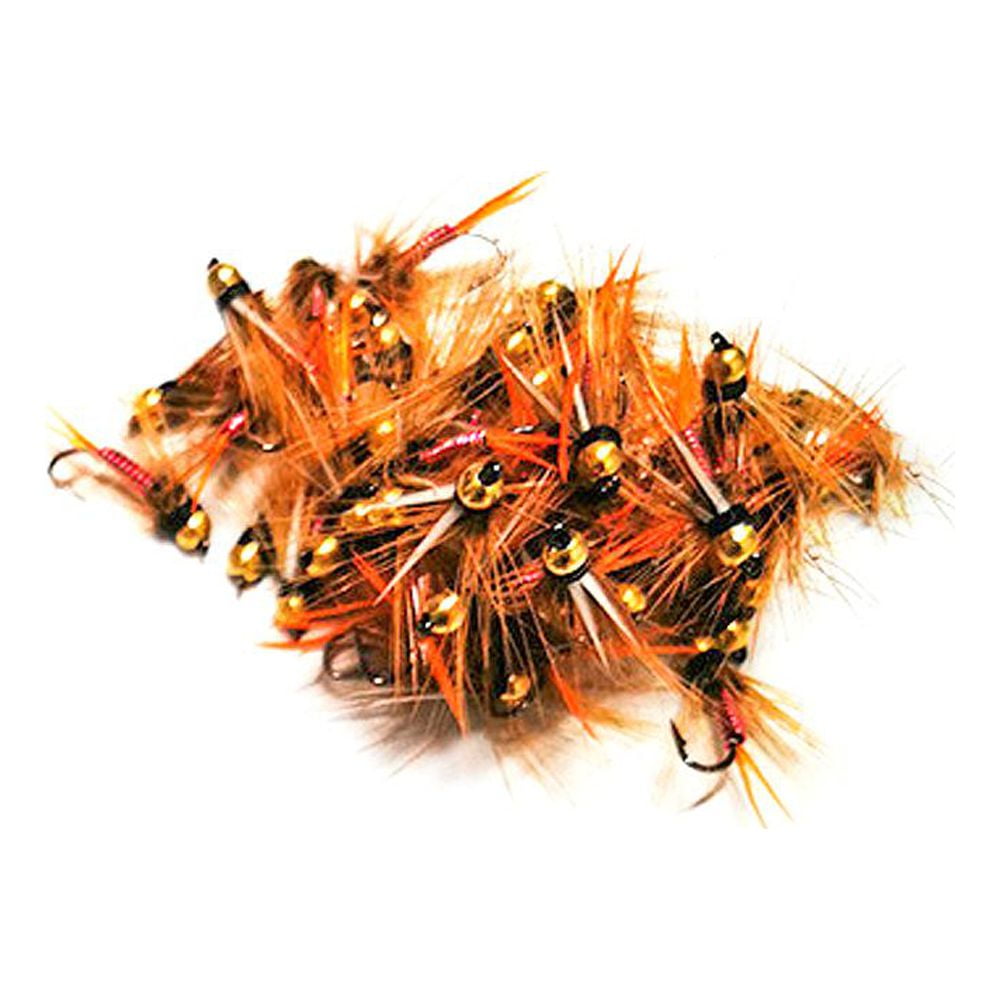 5pcs 14# Wet Fly Bead Head Psycho Prince Nymph Fly Fishing Bionic ...