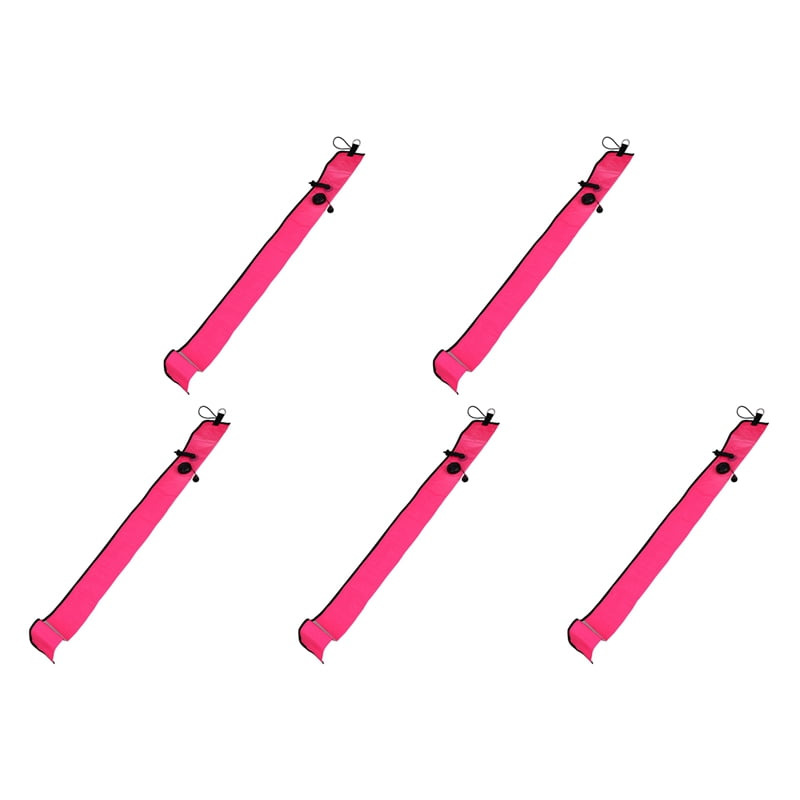 5pcs 1M Scuba Diving Inflatable SMB Signal Marker Buoy Visibility Float ...