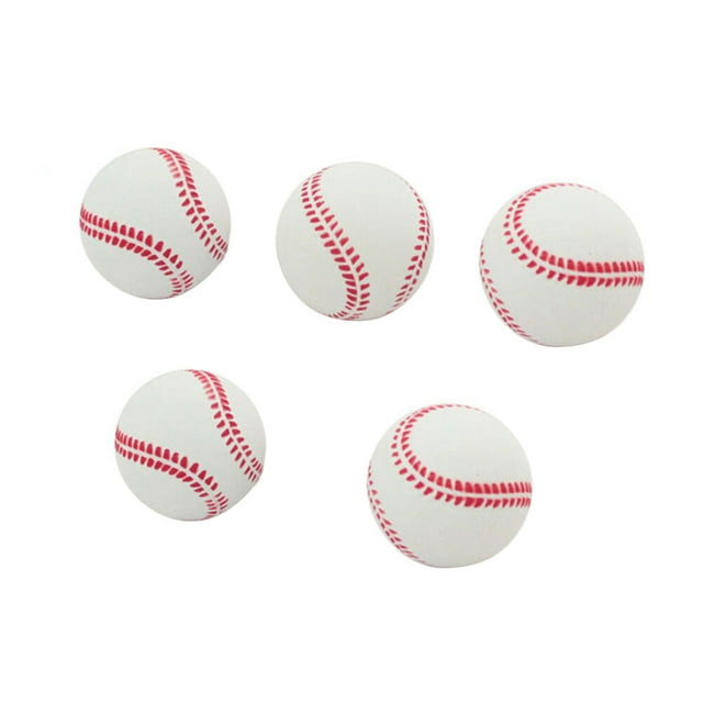 5pcs 2.5 Inch Sports Baseball Rubber Practice Bounce for Beginner ...