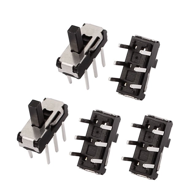 5pcs 2 Position Straight 6P DPDT Micro Slide Switch Latching Toggle Switch - Walmart.com