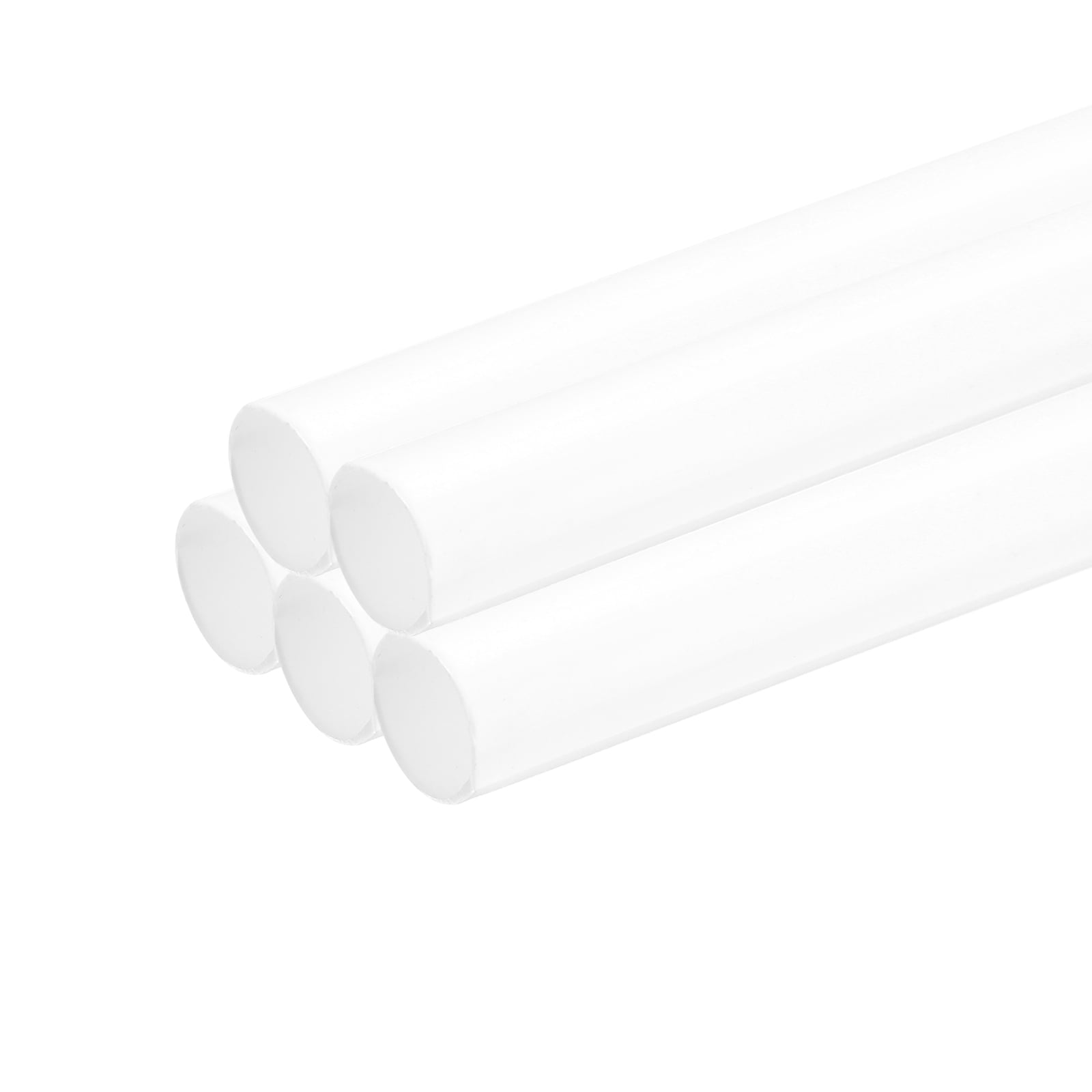 5pcs 20" Plastic Model Tube ABS Solid Round Bar 0.4" OD White Easy ...
