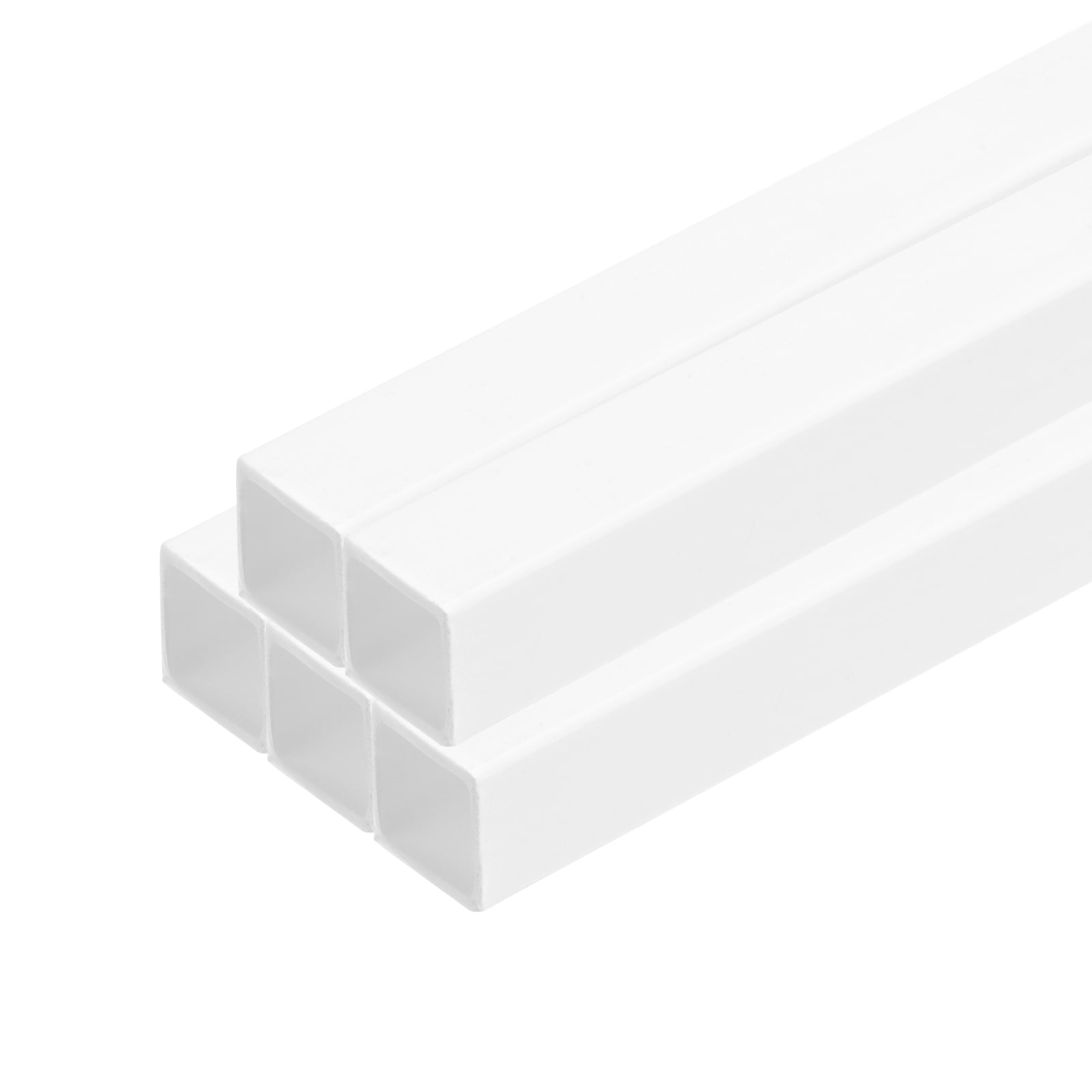 5pcs 20" Plastic Model Tube ABS Solid Square Bar 0.4"x0.4" White Easy ...