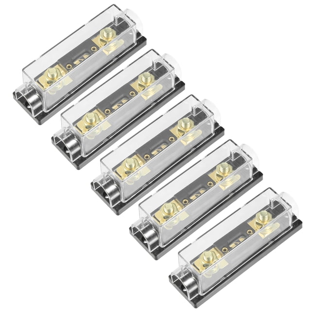 5pcs 200 Amp Fuse 0 4 8 10 Gauge Inline ANL Fuse Holders Clear Black ...