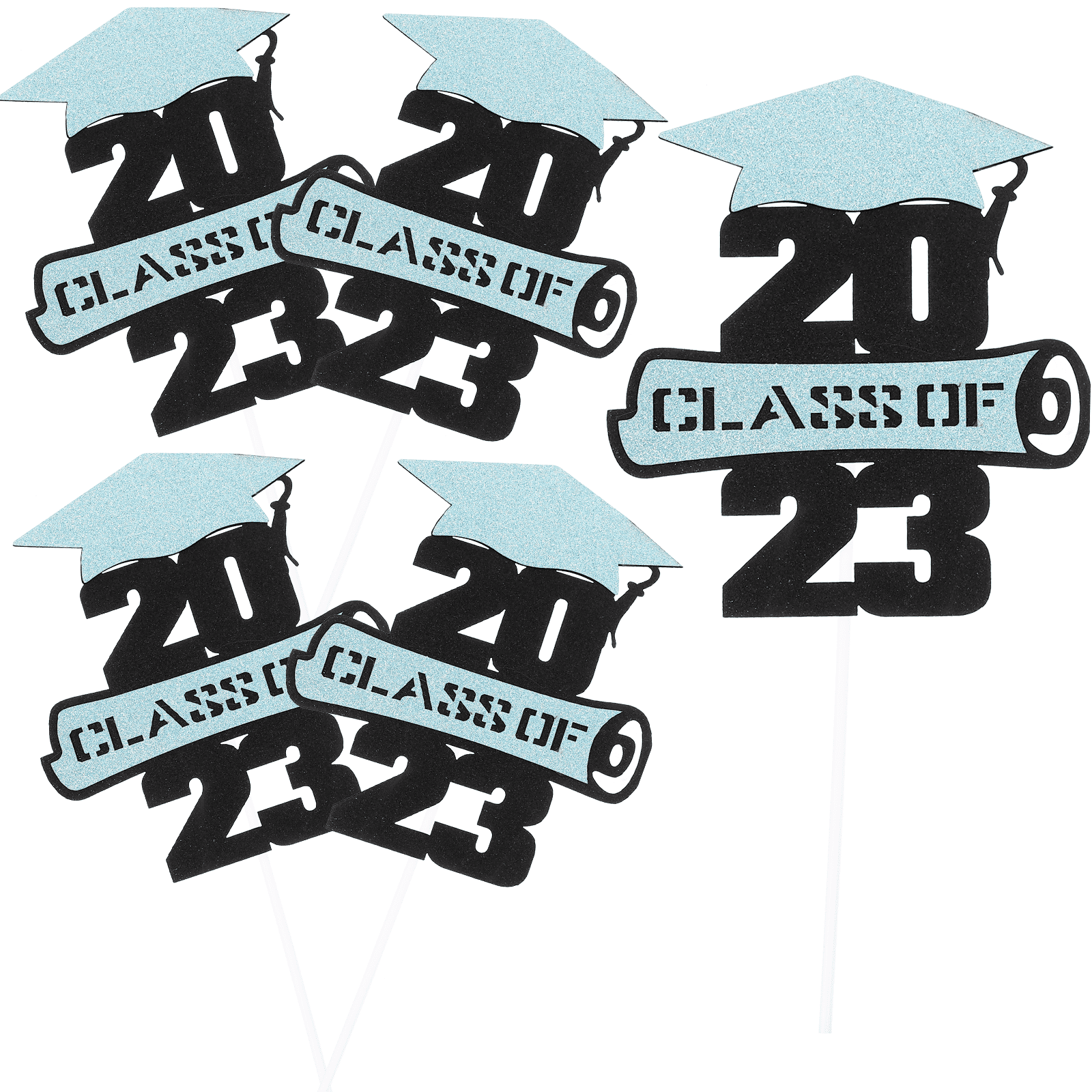 5pcs 2023 Graduation Themed Cupcake Toppers Cake Dessert Picks for ...