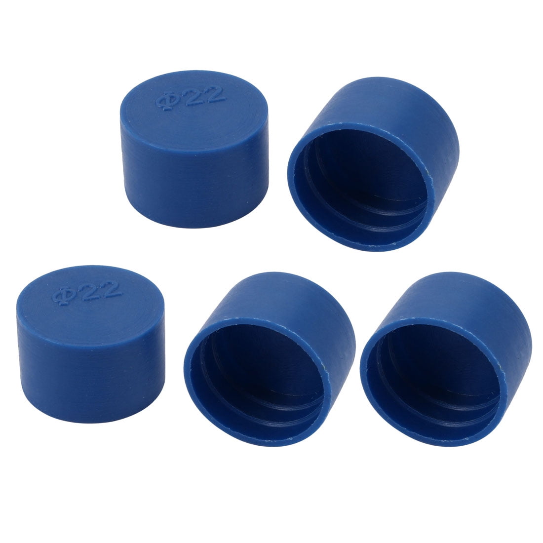 5pcs 22mm Inner Dia PE Plastic End Cap Bolt Thread Protector Tube Cover ...