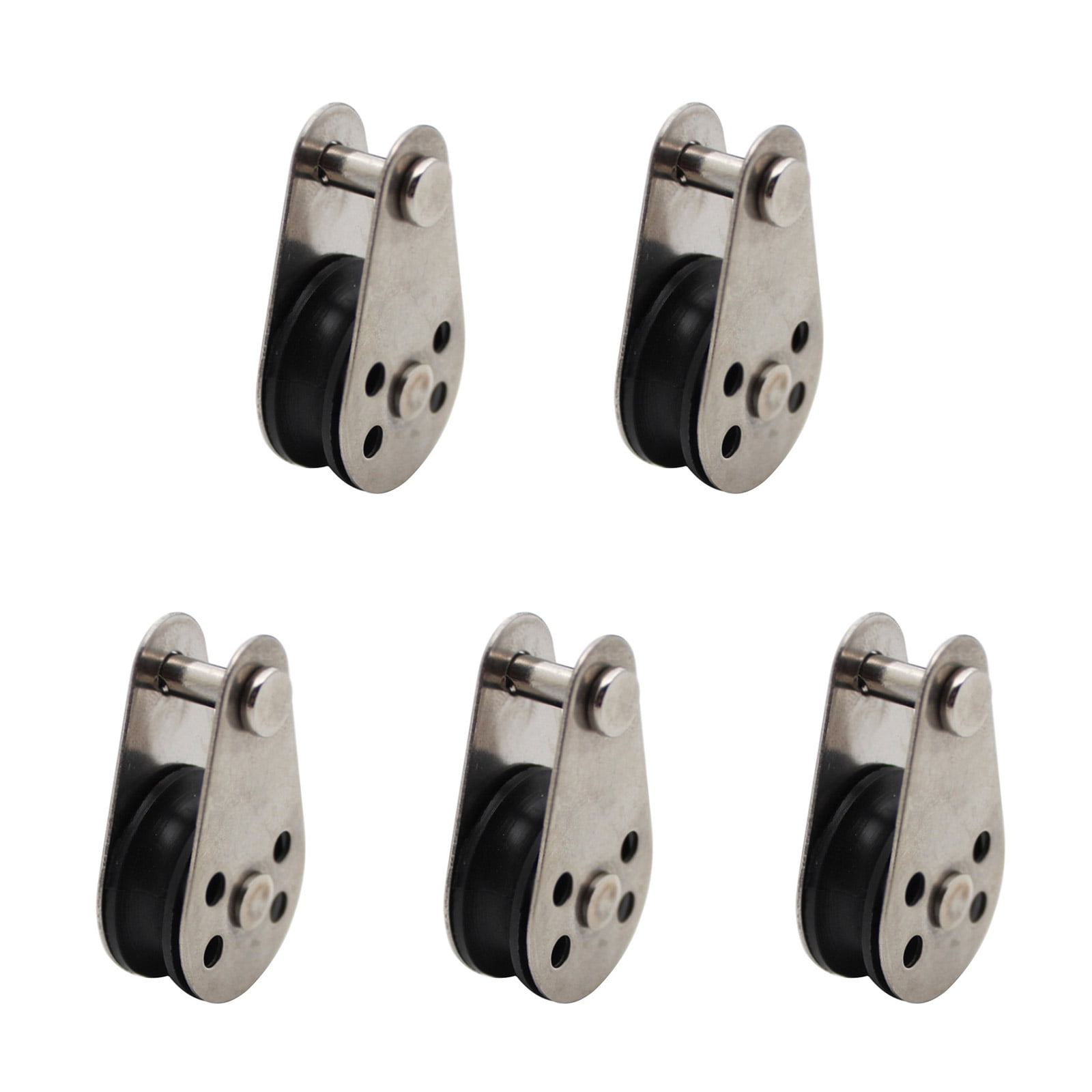 5pcs 25mm Single Wheel Lifting Rope Pulley Set Bearing Lifting Wheel ...