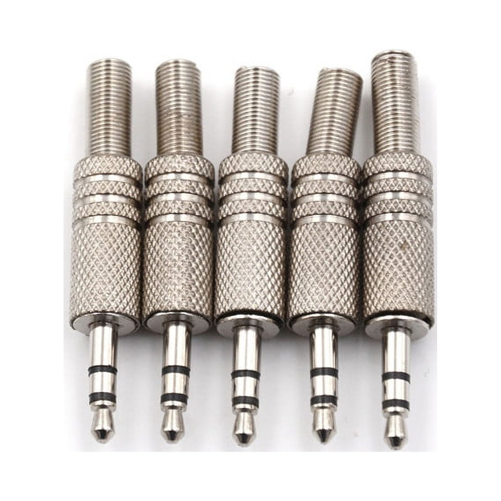 5pcs 3.5mm 3Pole Headphone Replacement Audio Jack Male Plug Soldering ...