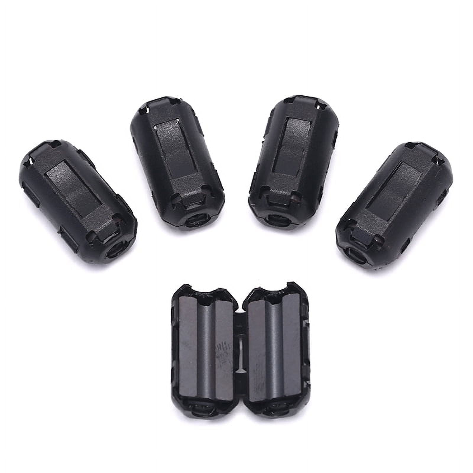 5pcs 3.5mm Noise Suppressor EMI RFI Clip Choke Ferrite Core Cable ...