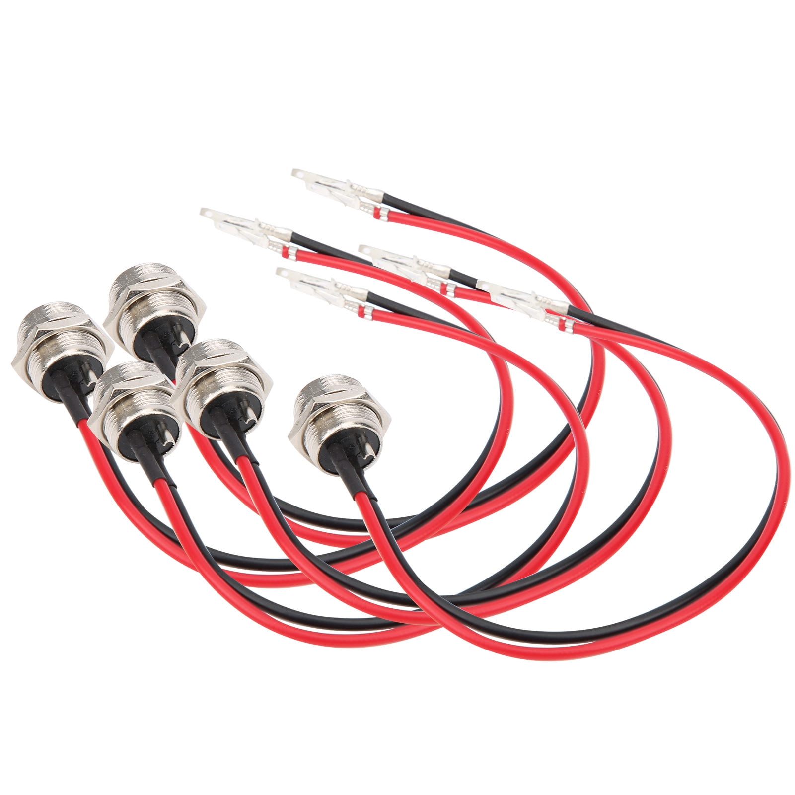 5pcs 3-Pin Inline Charger Connector Round Charging Port with Cap for ...