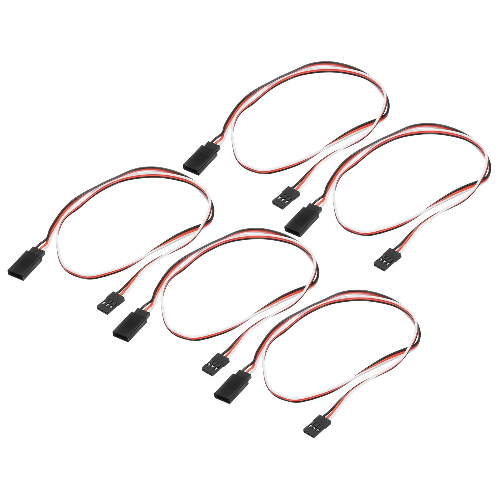 5pcs 3-Pin Servo Extension Cable Cord Connector Lead Wire Male to ...