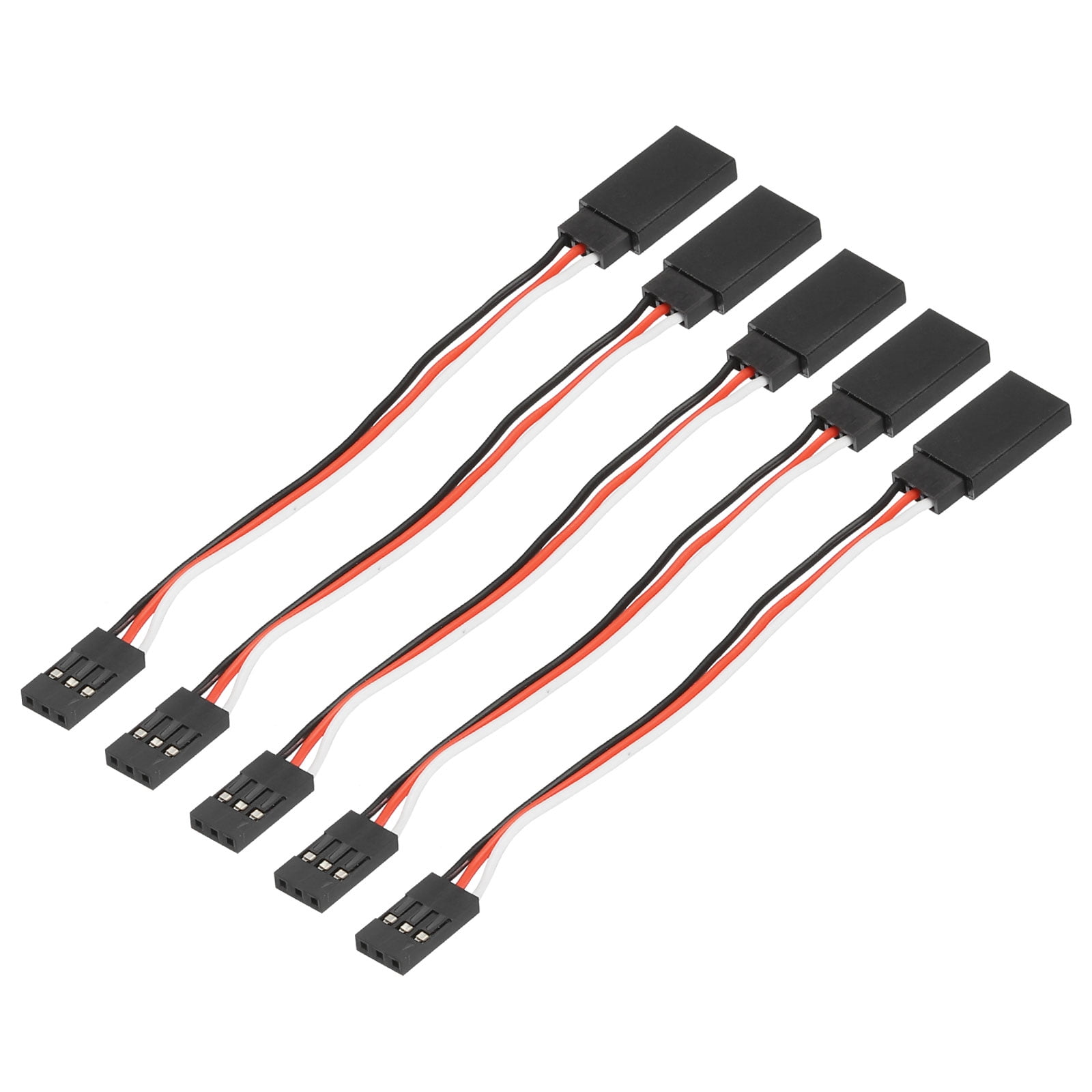 5pcs 3-Pin Servo Extension Cable Cord Connector Lead Wire Male to ...