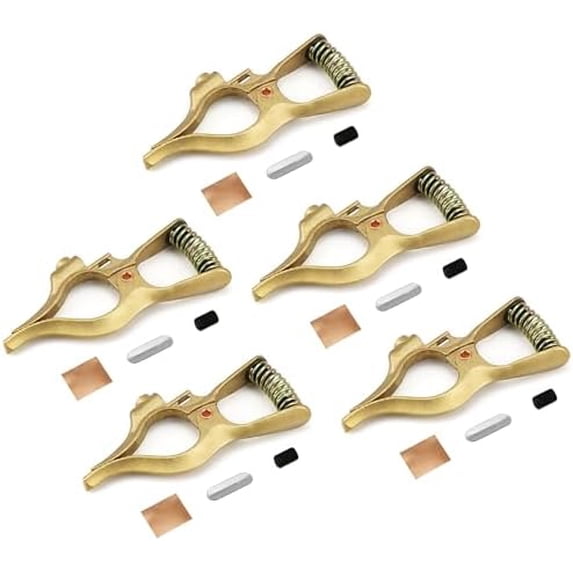 5pcs 300-Amp T-Style Welding Ground Clamp Brass - Walmart.com