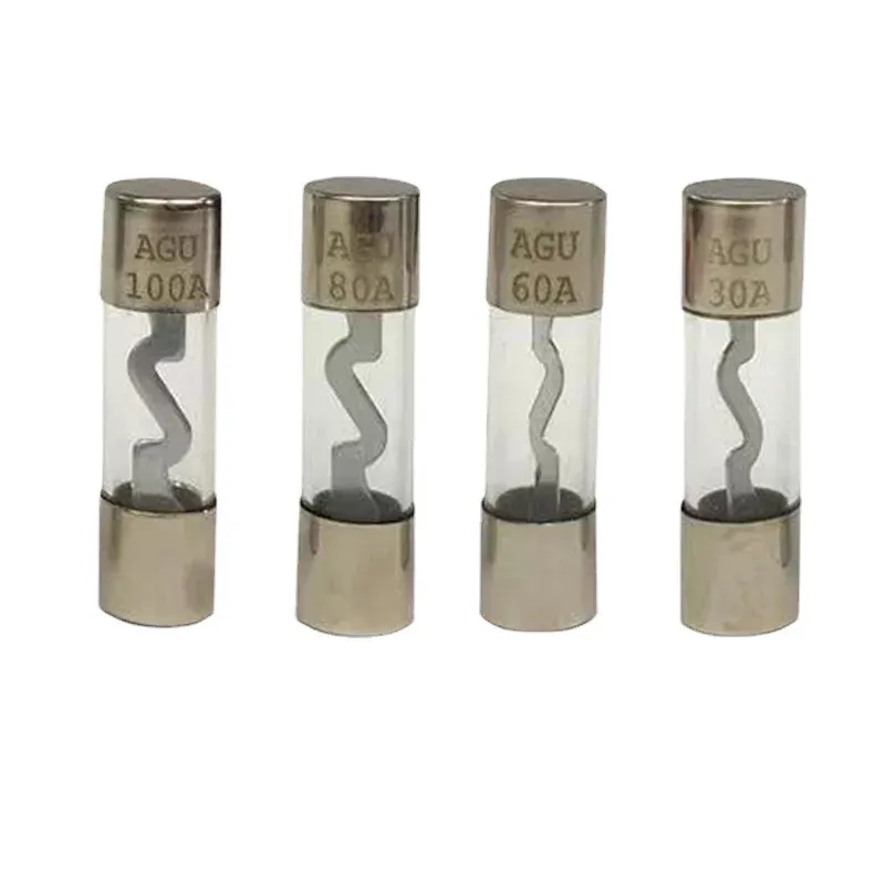 5pcs 30A//60A/80A/100A Car Audio Amp Amplifier Glass Fuse for AGU Fuse ...