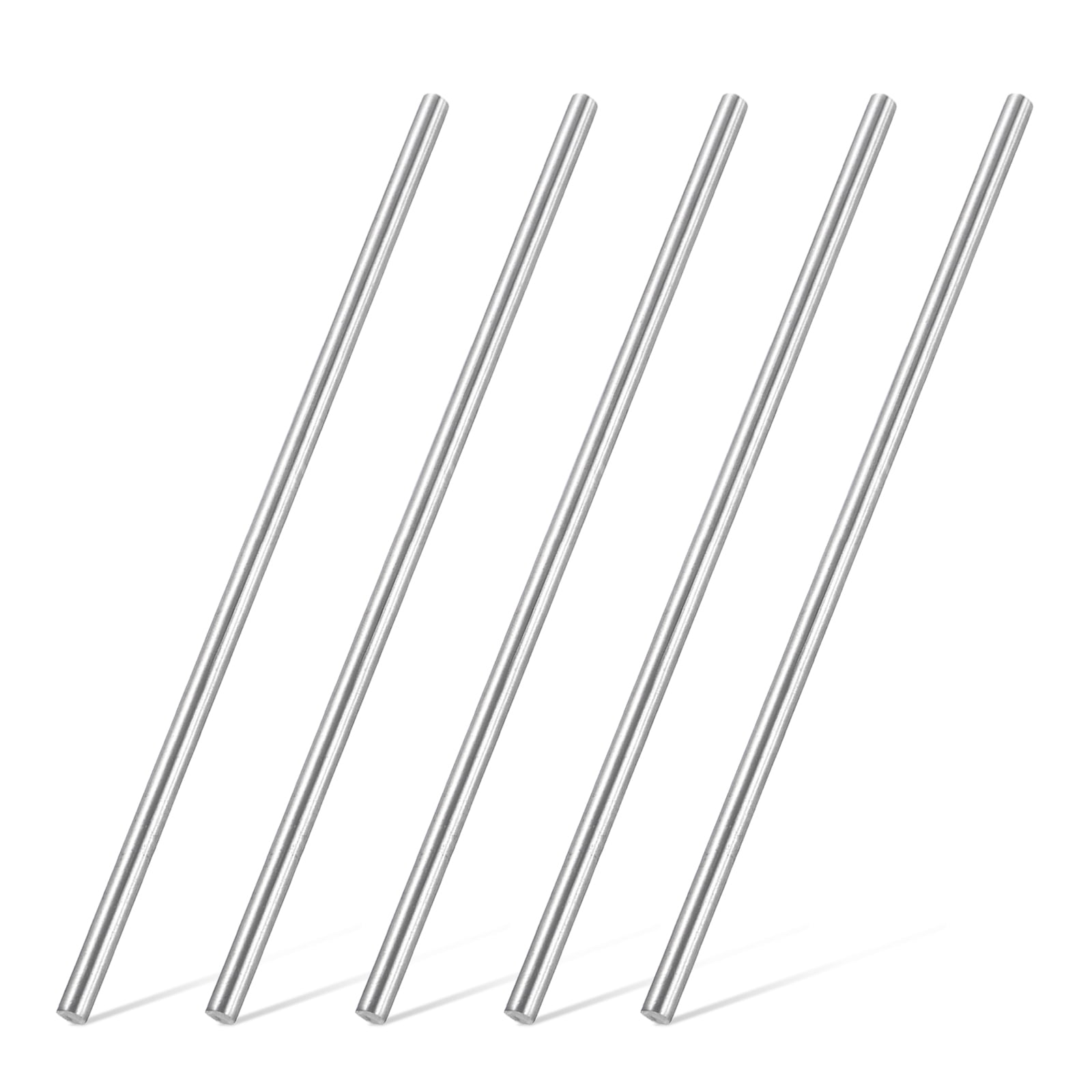 5pcs 316 Stainless Steel Round Rod Bar, 5x150mm Silver Solid Shaft Rods ...