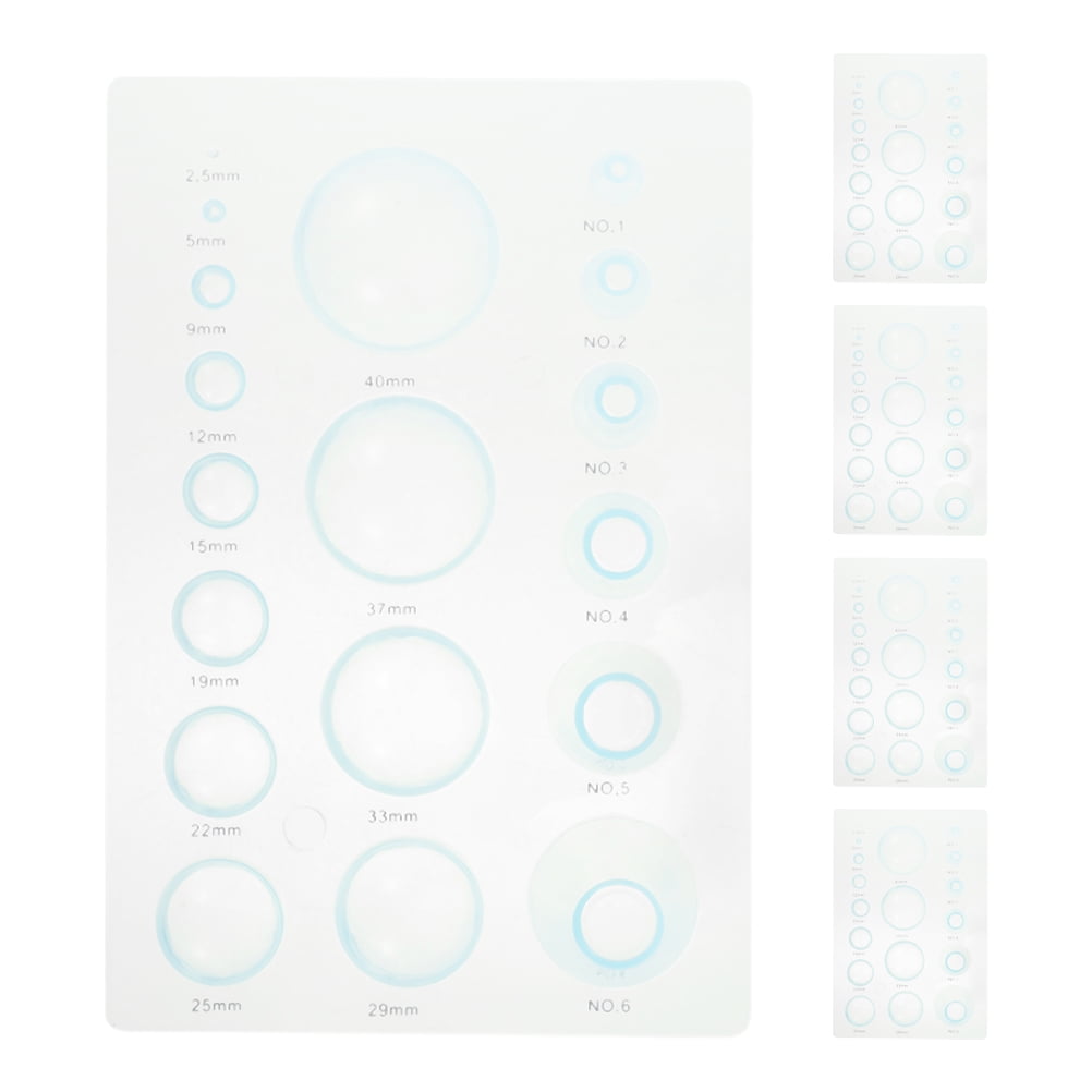 5pcs 3D Plastic Half Ball Domes Paper Quilling Mold with Scale and 3 ...