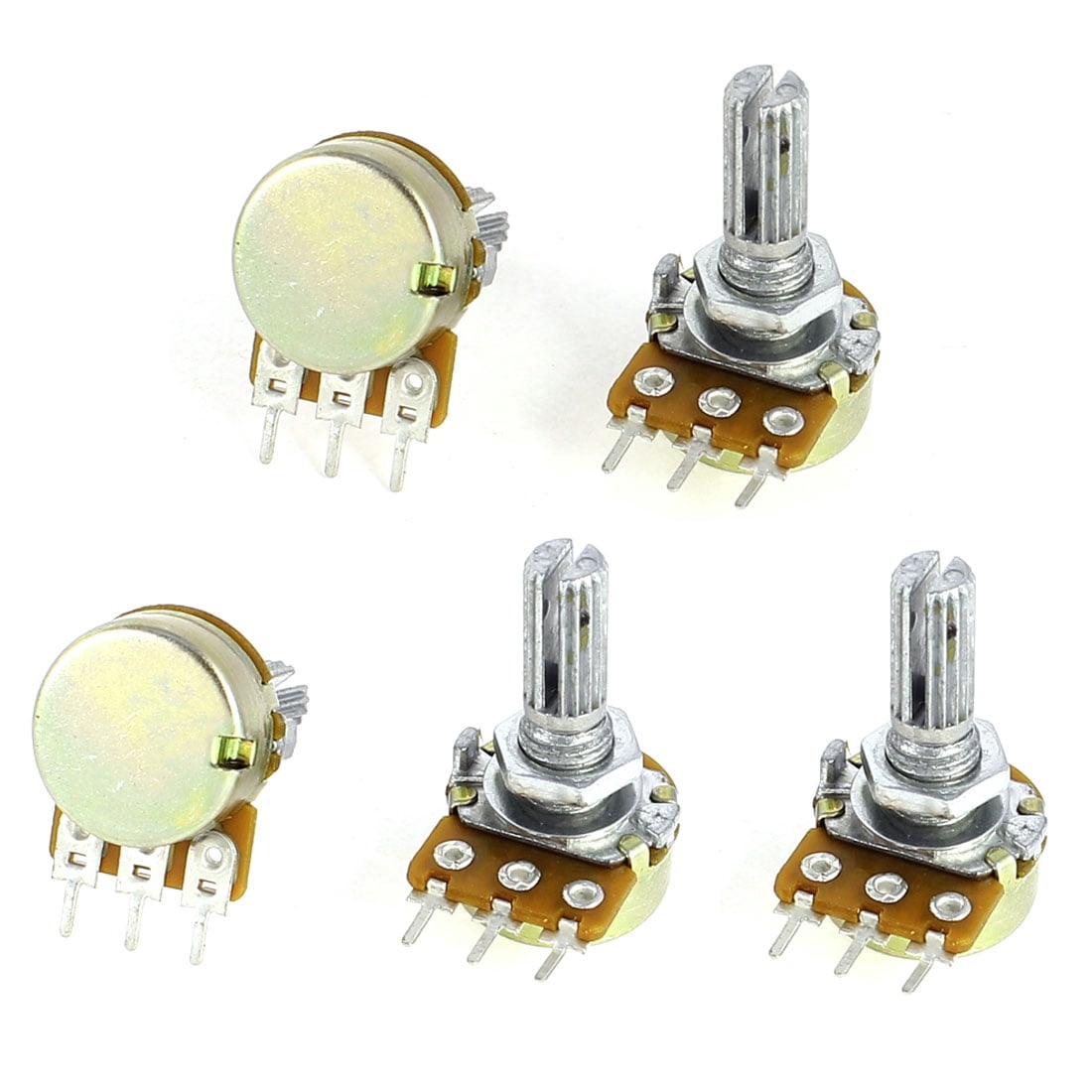 5pcs 3P 1M Ohm B1M Top Adjustment Single Linear Rotary Taper ...