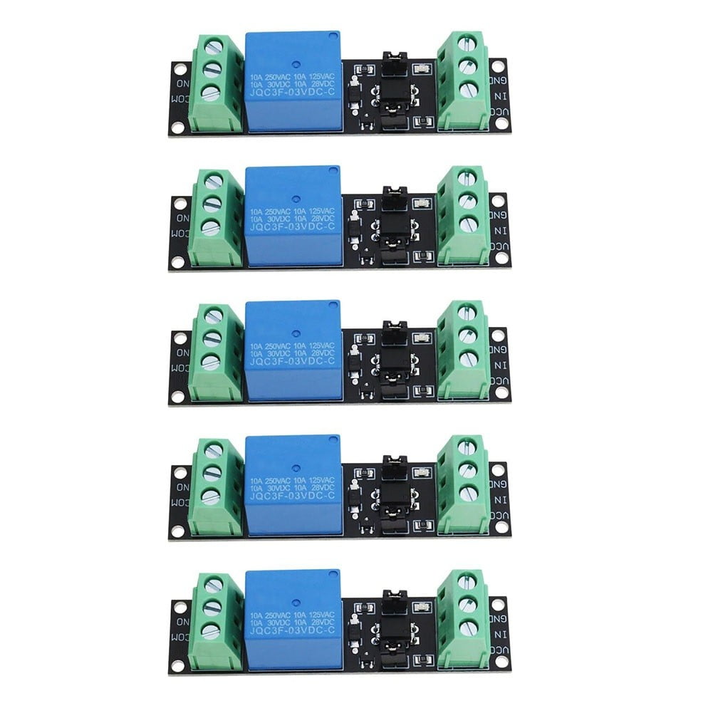 5Pcs 3V Relay Power Switch Board 1 Channel Optocoupler Relay Module ...