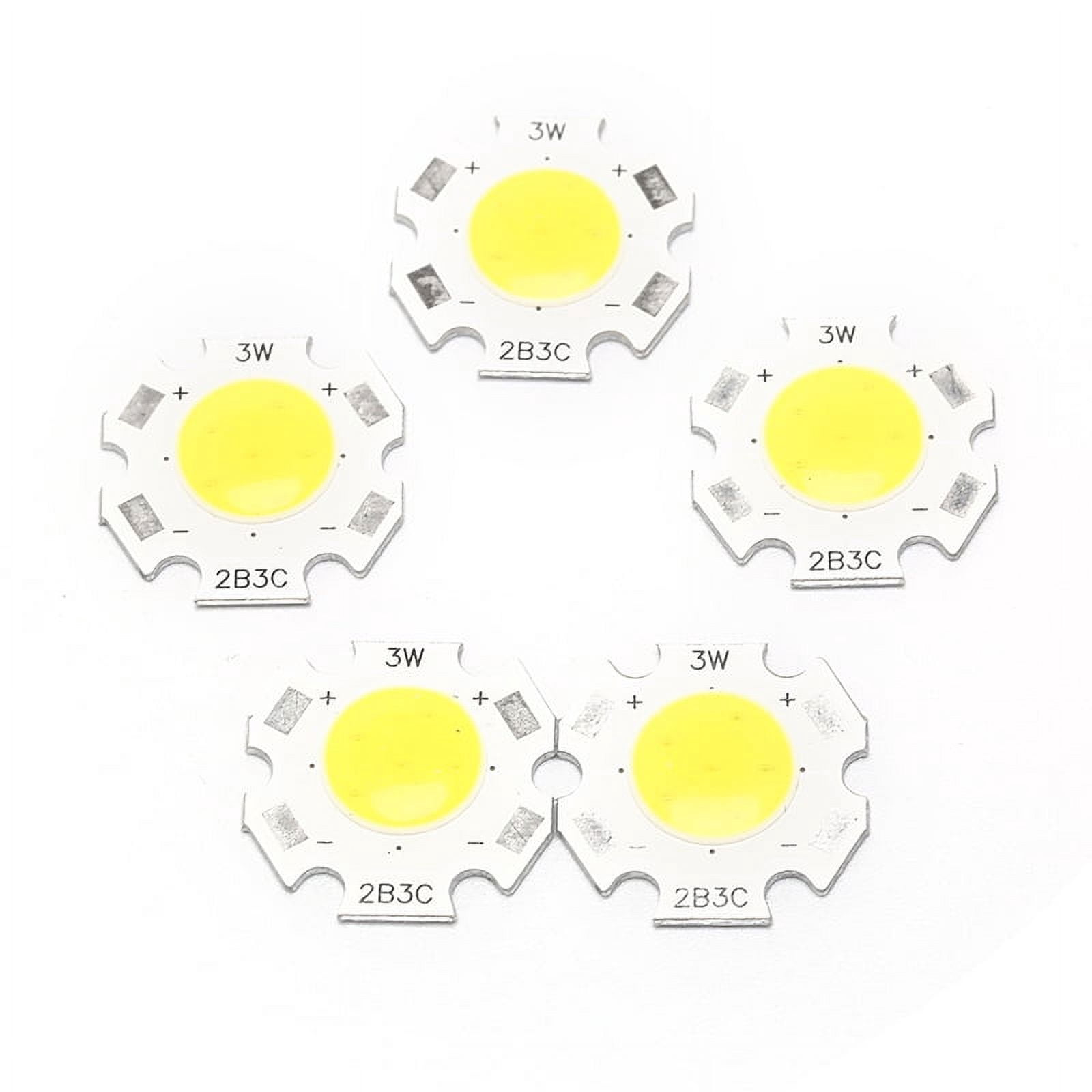 5pcs 3W COB LED Chips LED Strip Bar Light Bulb Lamp Flood Light DC9-10 ...