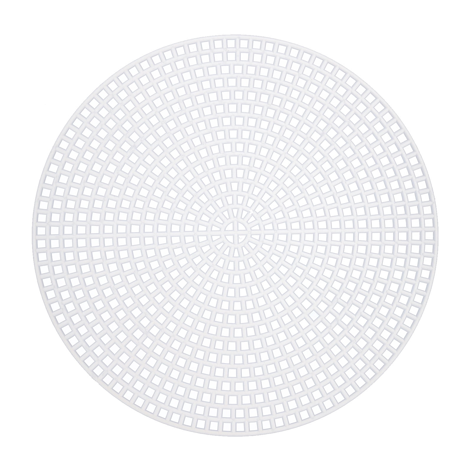 Uxcell 5Pcs 4.5" Plastic Mesh Canvas Sheet 13 Count Round Needlepoint ...