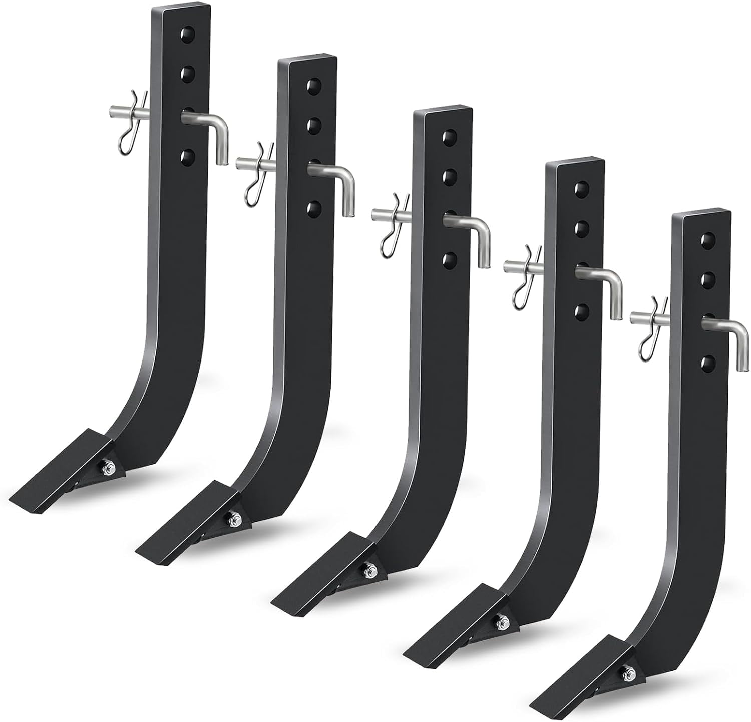 5pcs 4 Holes Box Blade Shank,16'' Scarifier Shank Teeth, Box Scraper ...