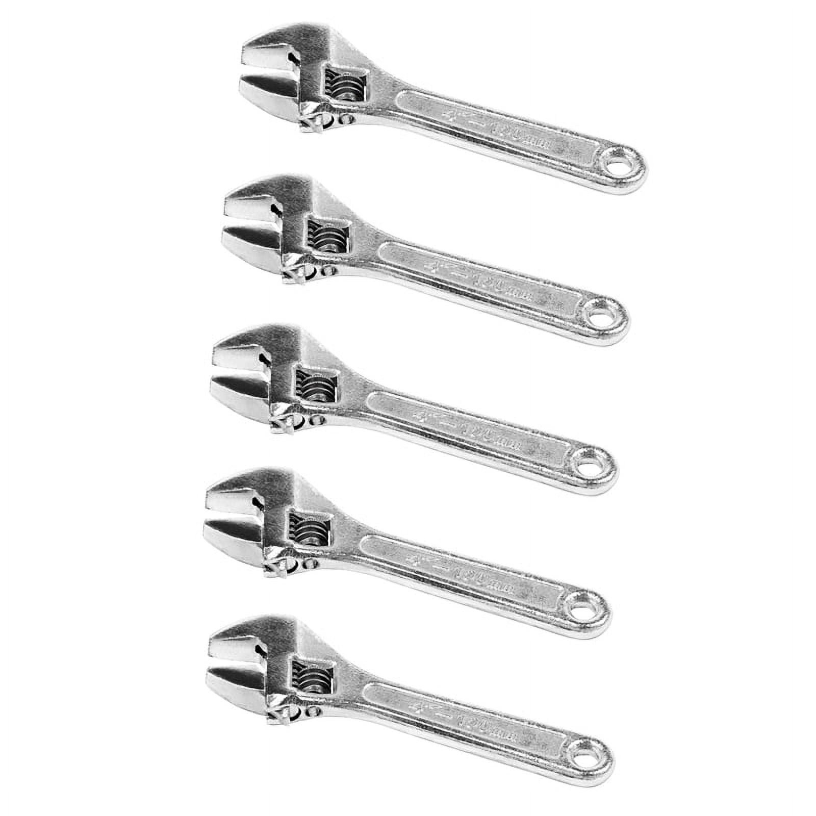 5pcs 4 Inch 100mm Mini Size Metal Adjustable Spanner Wrench - Walmart.com