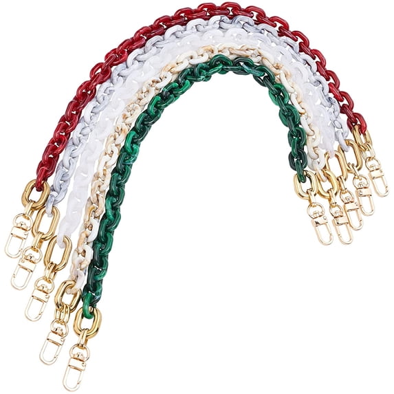 5pcs 5 Colors 20 Inch Handbag Purse Straps Bag Handle Chains Acrylic ...