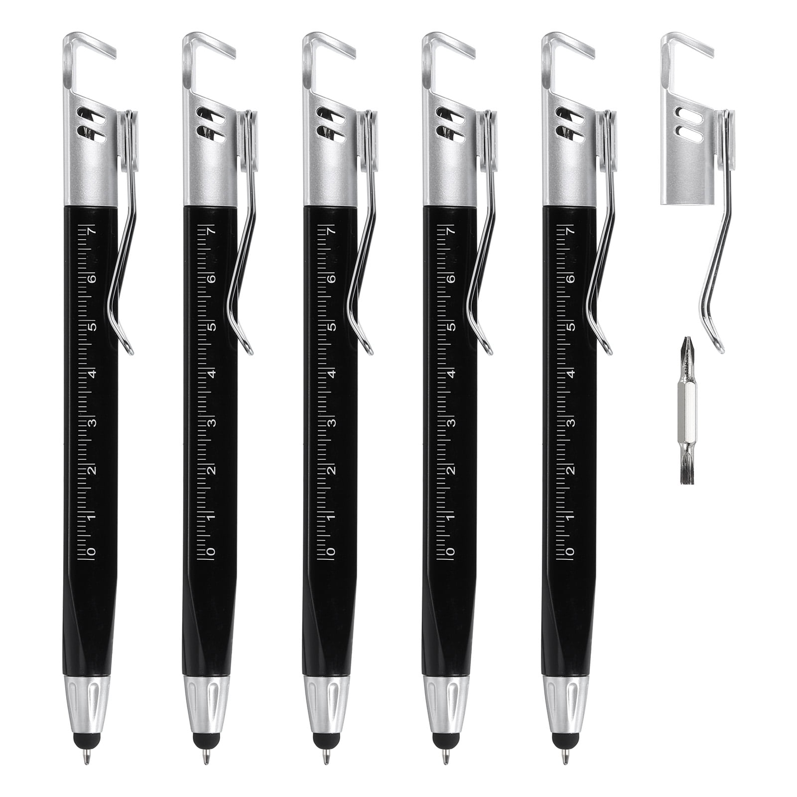 5pcs 5 in 1 Multitool Tech Tool Pen Gifts for Men with Ballpoint Pen ...