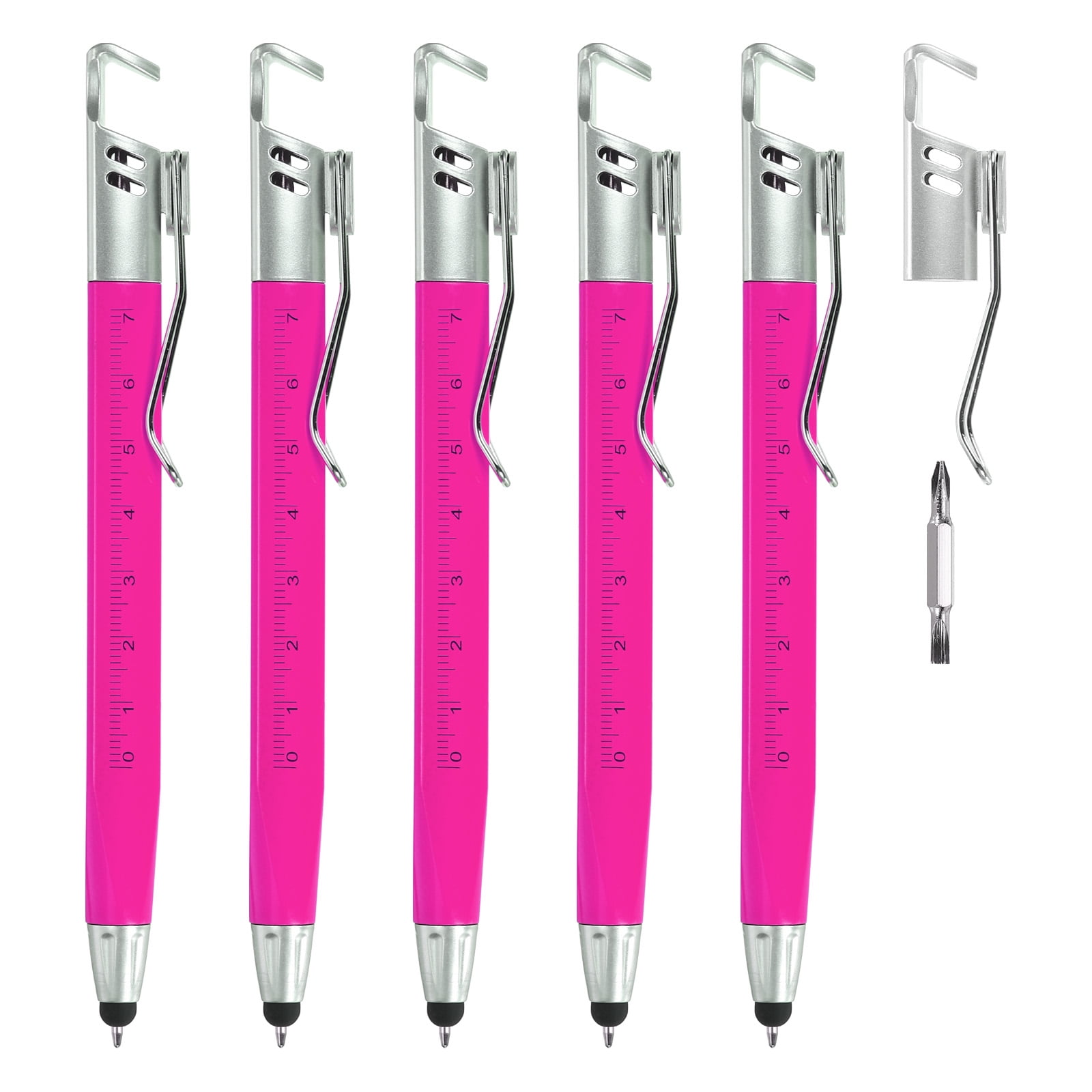 5pcs 5 in 1 Multitool Tech Tool Pen Gifts for Men with Ballpoint Pen ...