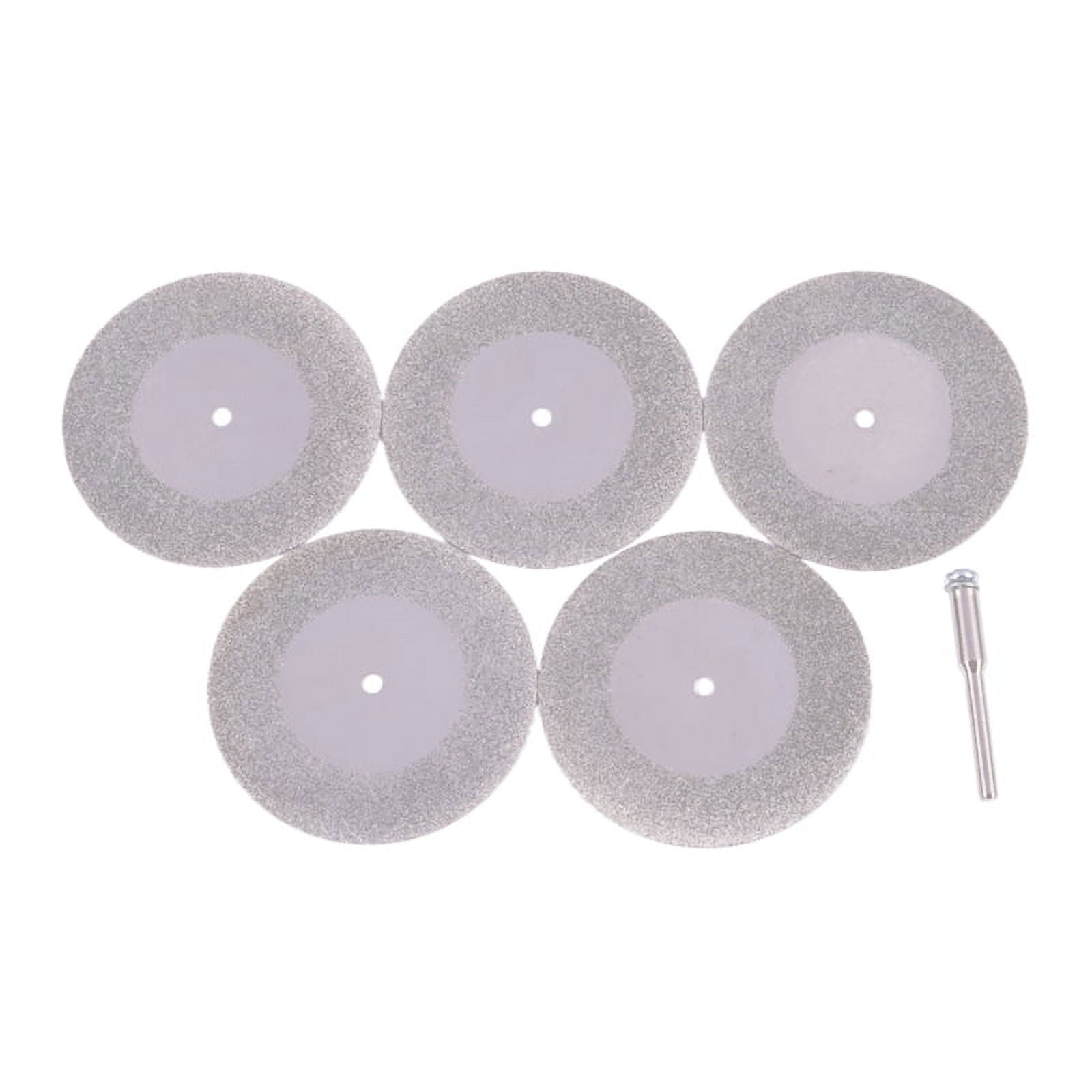 5pcs 50mm Diamond Cutting Discs & Drill Bit For Rotary Tool Glass Metal ...