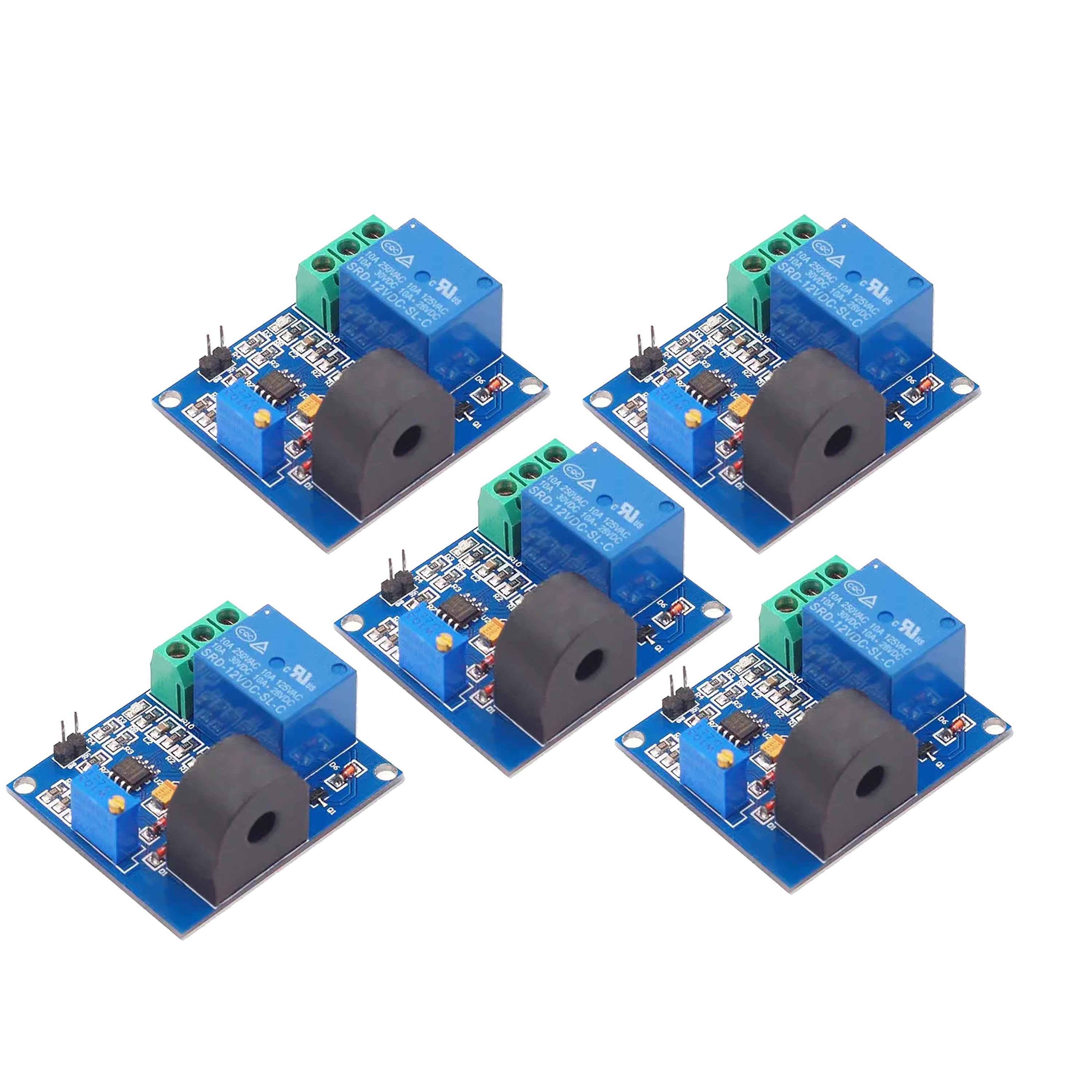 5pcs 5A Current Sensor Module Current Detection Relay DC5V/12V/24V ...