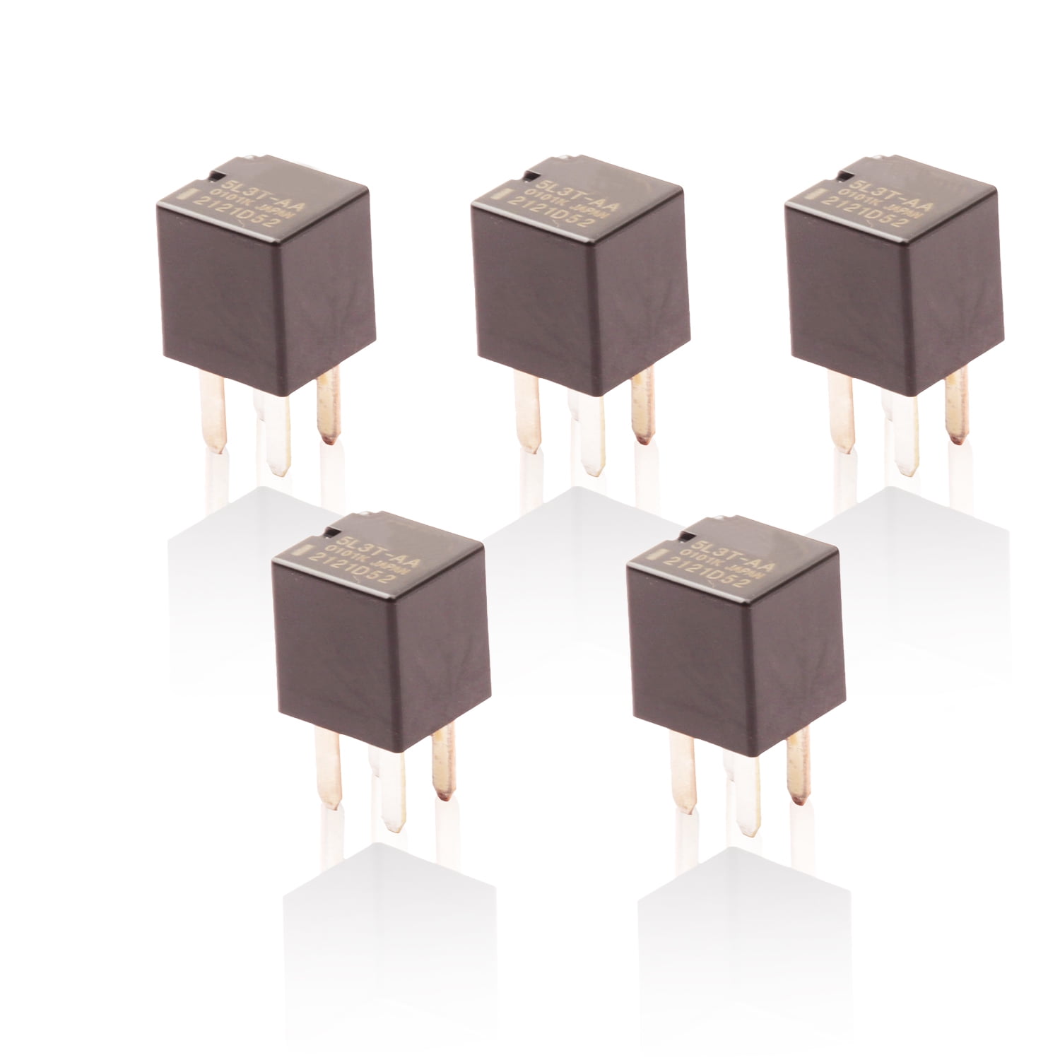 5-Pack 12V Automotive Oil Pump Starting Relay 5L3T-AA 25A, 4-pin 8T2T ...