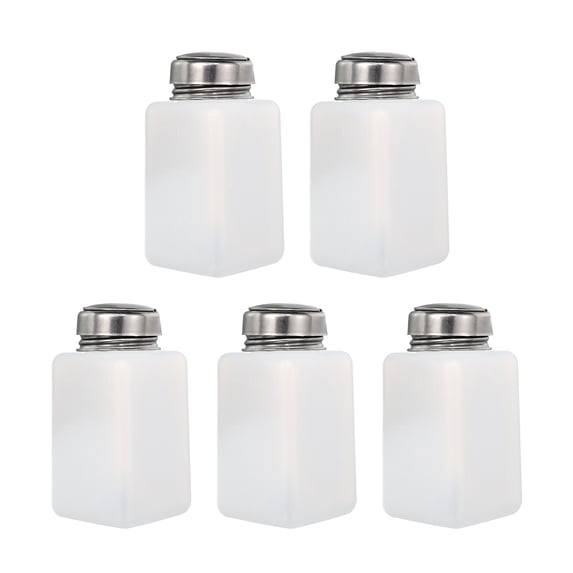 5pcs 6 Oz/180ml Alcohol Push Down Pump Dispenser Bottle Press Liquid ...