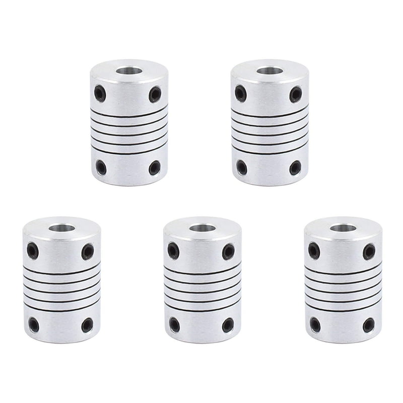 5pcs 6mm to 8mm Shaft Coupling 25mm Length 18mm Diameter Stepper Motor ...