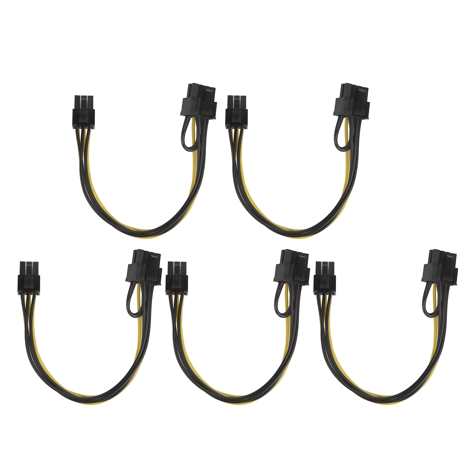 5pcs 6pin Female to 8pin Female (6pin 2pin) Power Cable Graphics Card ...